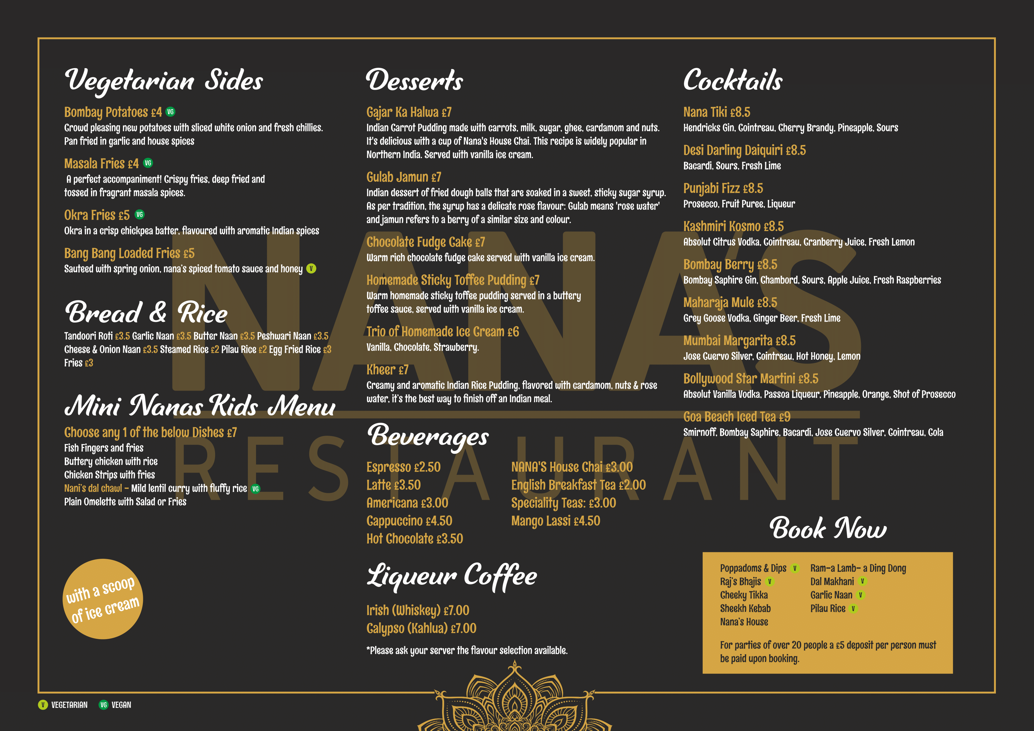 Menu - Nanas Social Dinning